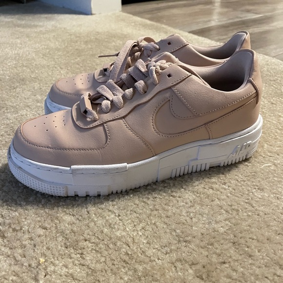 Nike | Shoes | Light Pink Air Forces | Poshmark